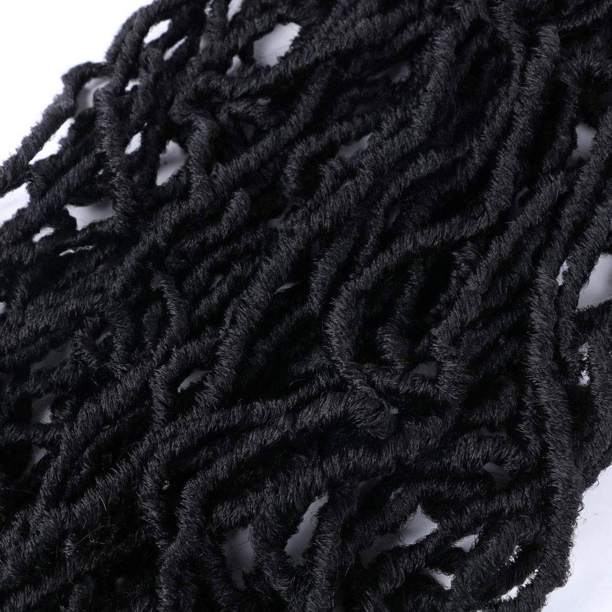 36 Inch New Soft Locs Crochet Hair Pre Looped 4 Packs Super Long Faux ...