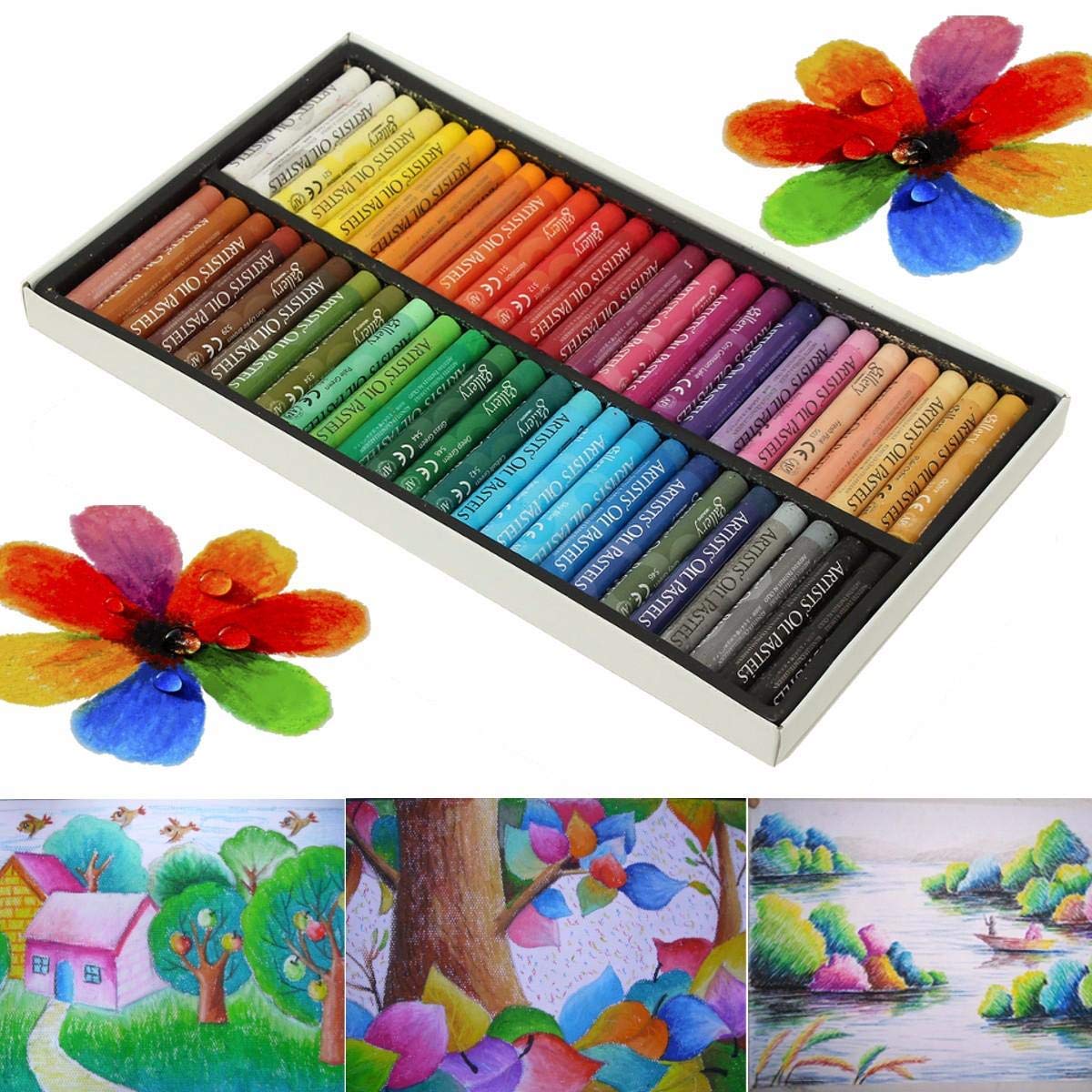 Oil Pastel Set,Professional Painting Oil Pastel Soft Drawing Graffiti ...