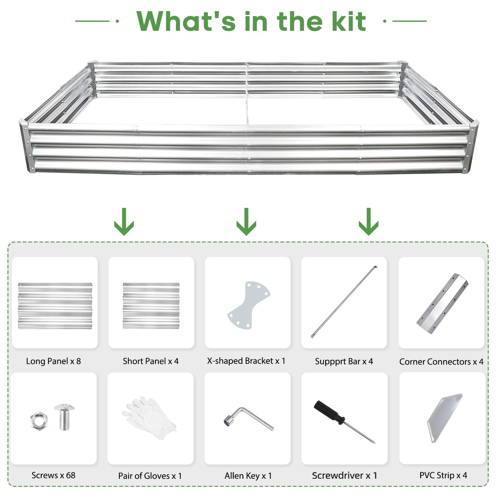 Snapklik.com : JERIA 841ft Raised Garden Bed