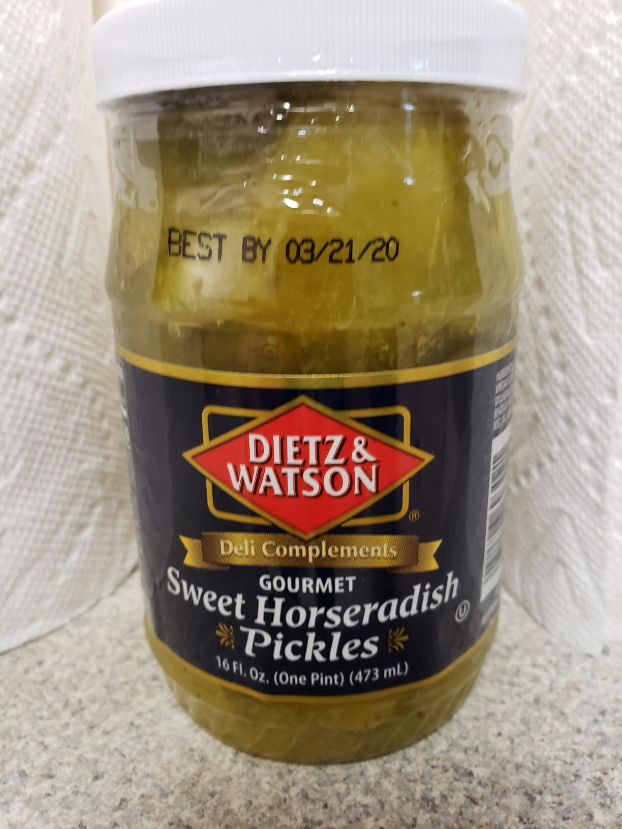 Amazon.com: Dietz & Watson Sweet Horseradish Pickles, 16 oz : Grocery ...