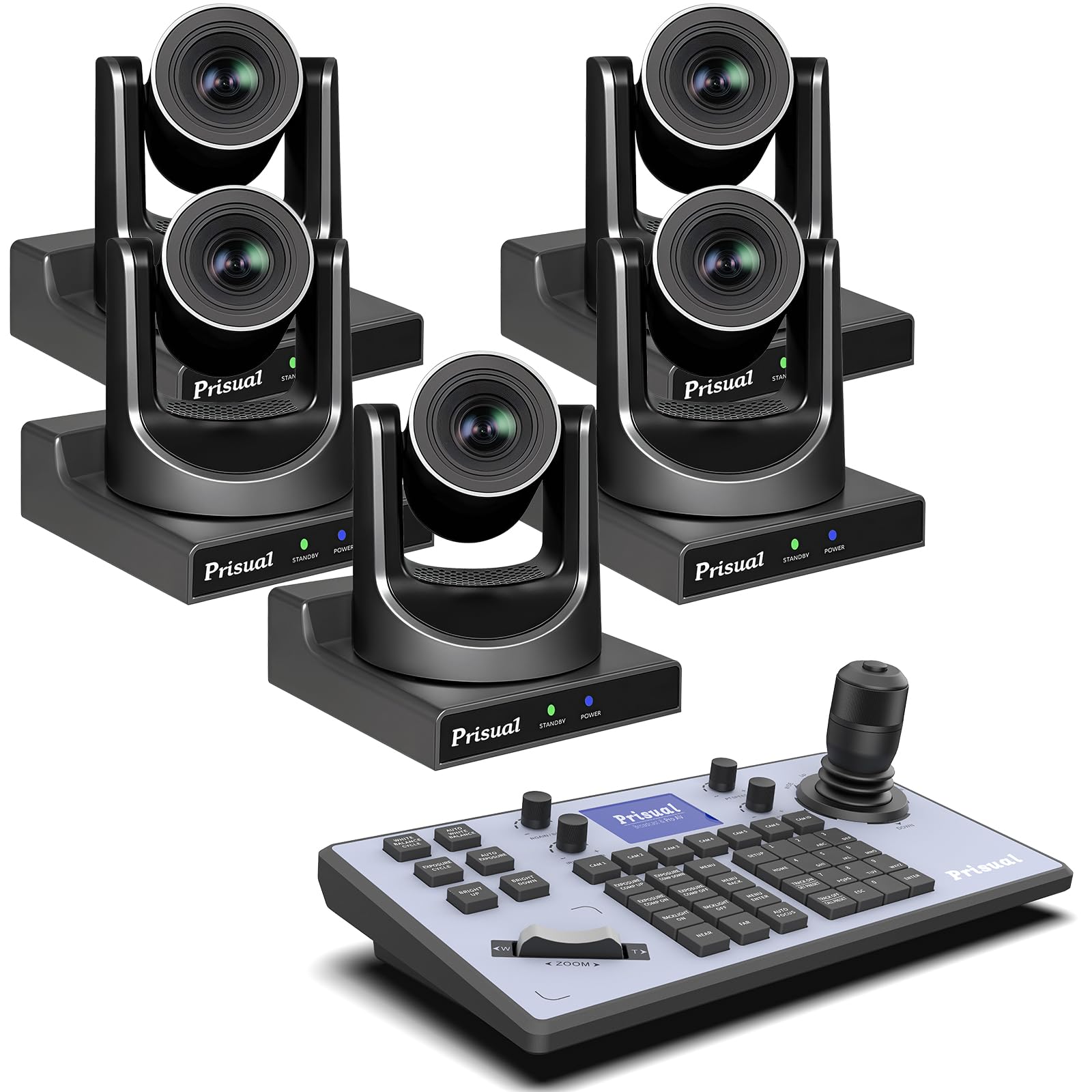 Amazon.com : Prisual NDI PTZ Camera Bundle 30X Optical Zoom HDMI/SDI ...