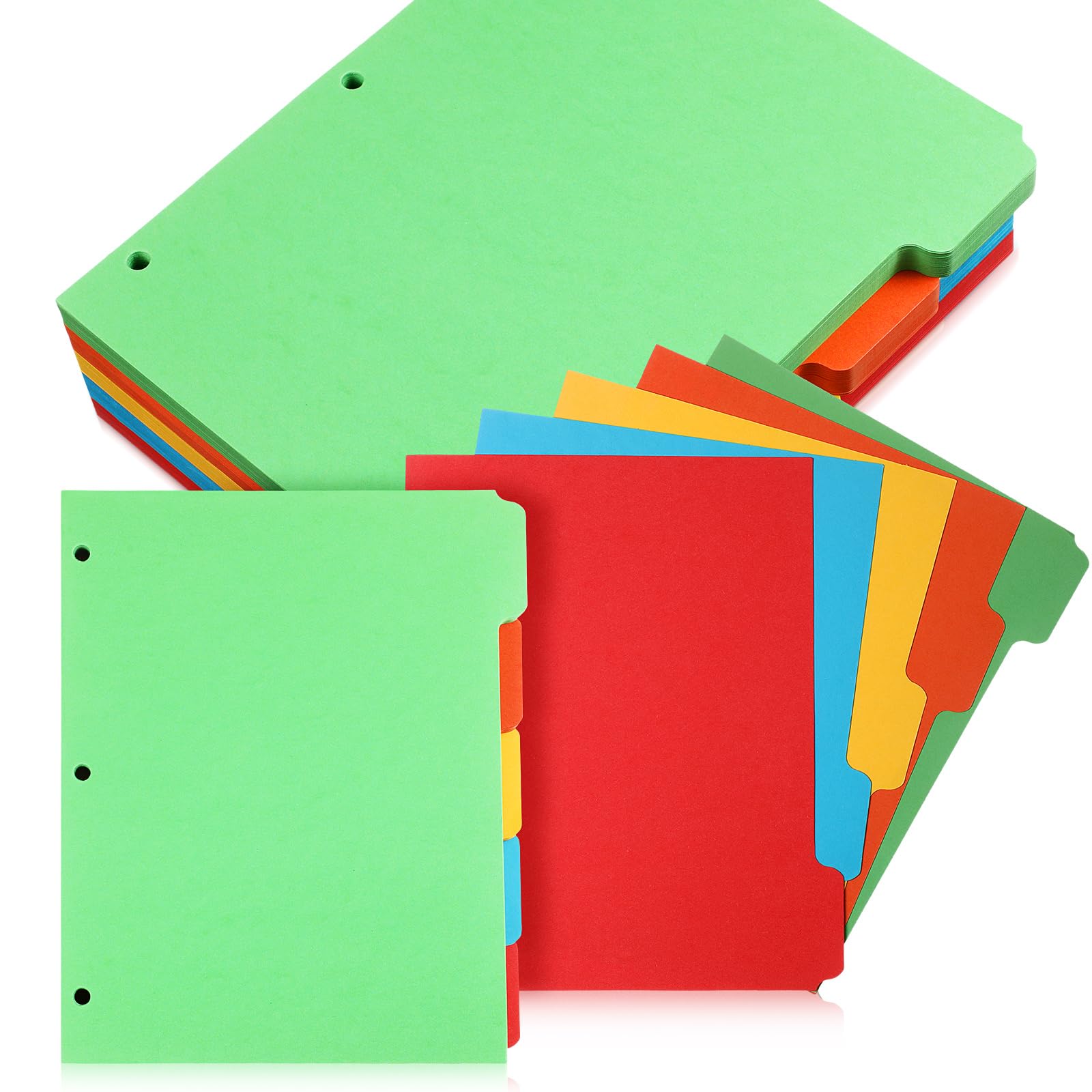 Amazon.com : Harloon 250 Dividers Blank Writing on Binder Dividers 3 ...