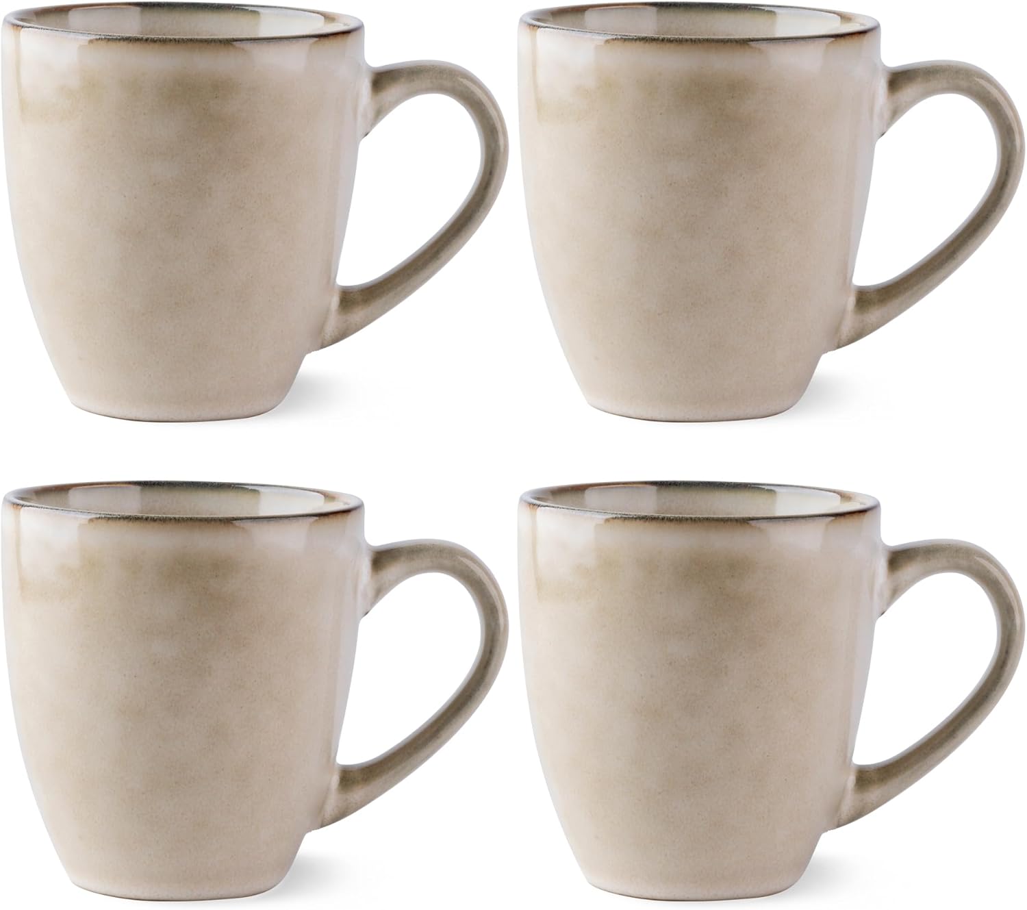 Amazon.com: GBHOME Ceramic Coffee Mugs Set of 4, 12oz Stoneware Coffee ...