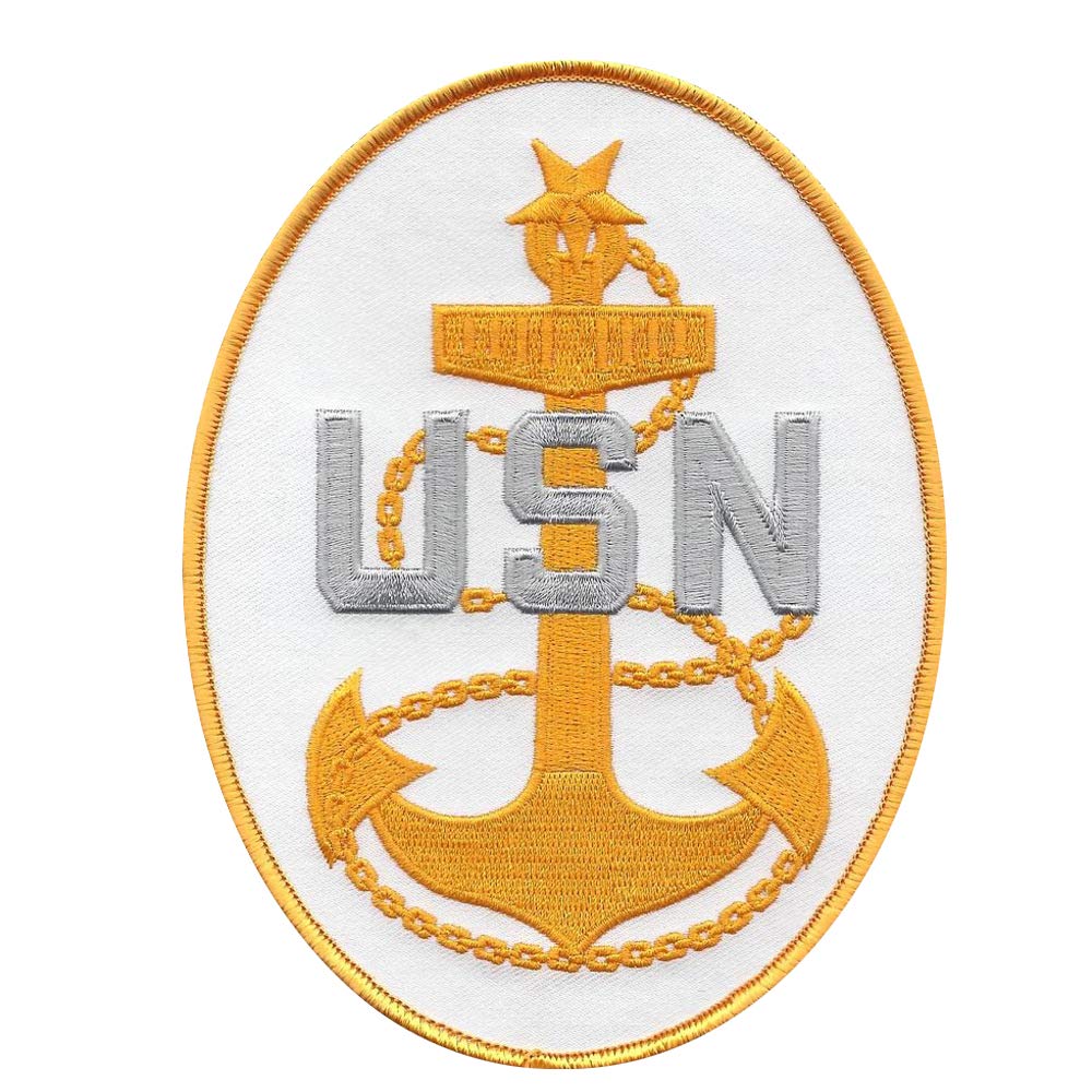 Amazon.com: US Navy Senior Chief Crest Back Patch : Clothing, Shoes ...