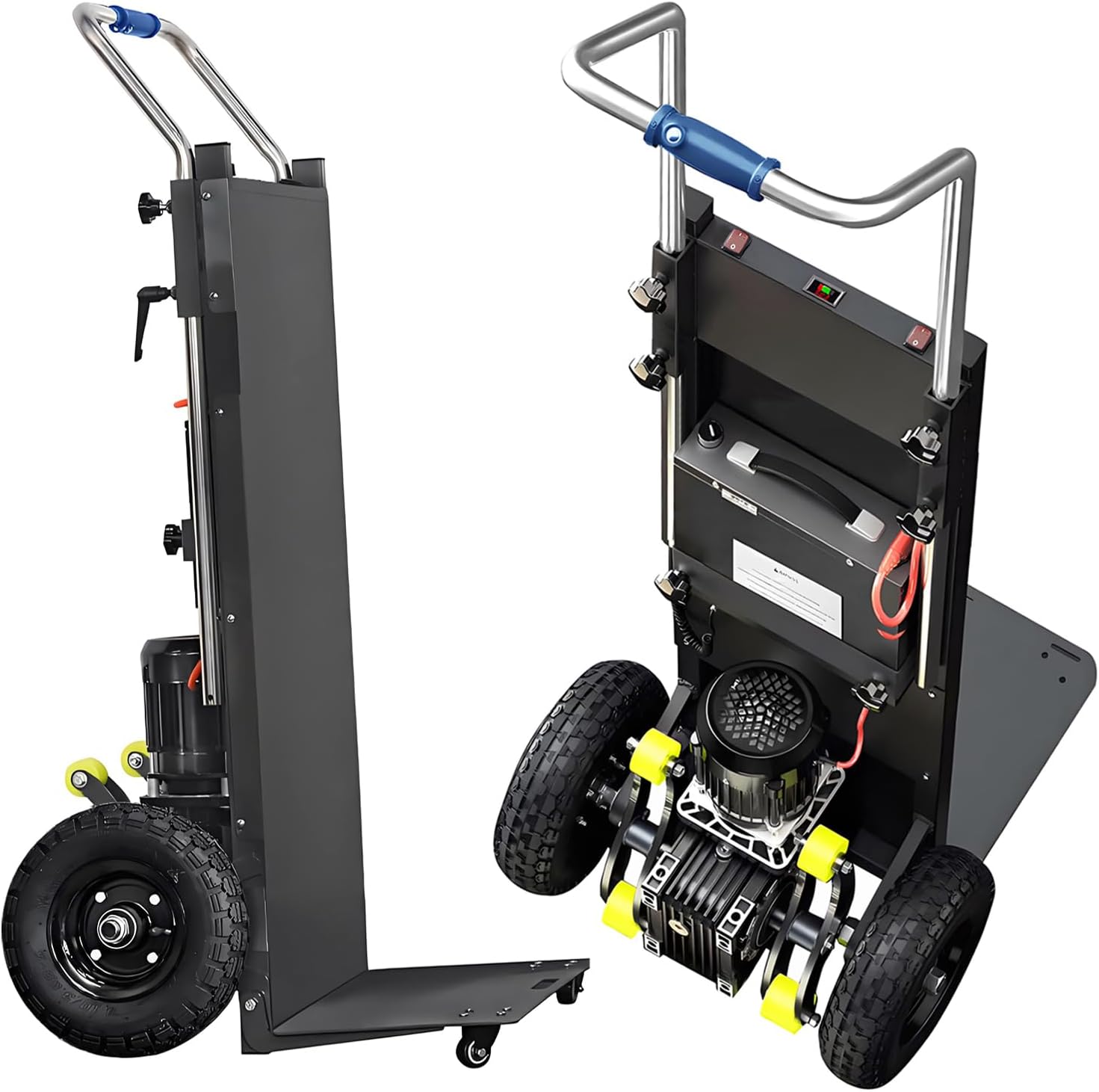 Electric Stair Climbing Dolly Heavy Duty, 1200W Motorized Powered Stair Climber Dolly Cart ...