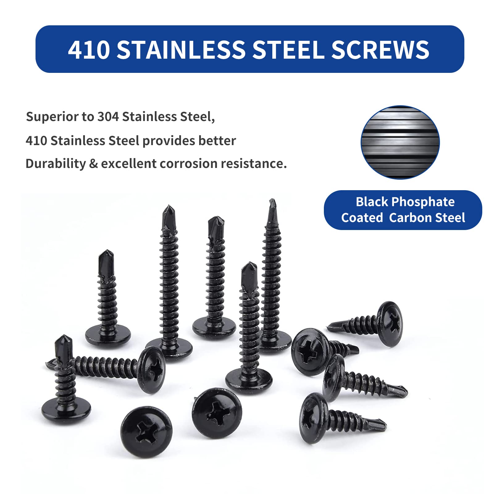Snapklik.com : Self Drilling Screws - #8 X 1/2 To 1-1/2Modified Truss ...