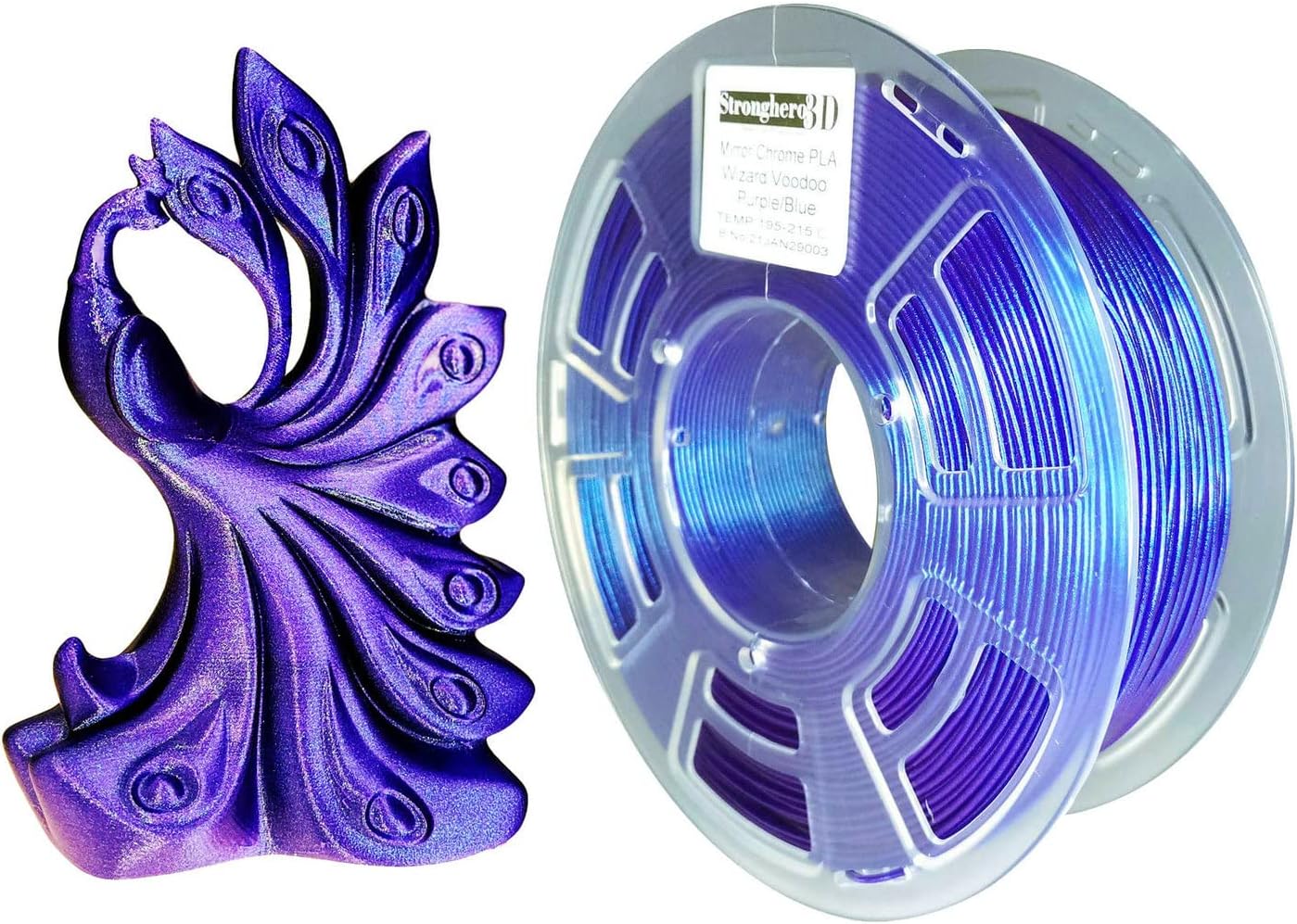 Amazon.com: Stronghero3D PLA 3D Printer Filament 1.75mm,Glitter Shiny ...