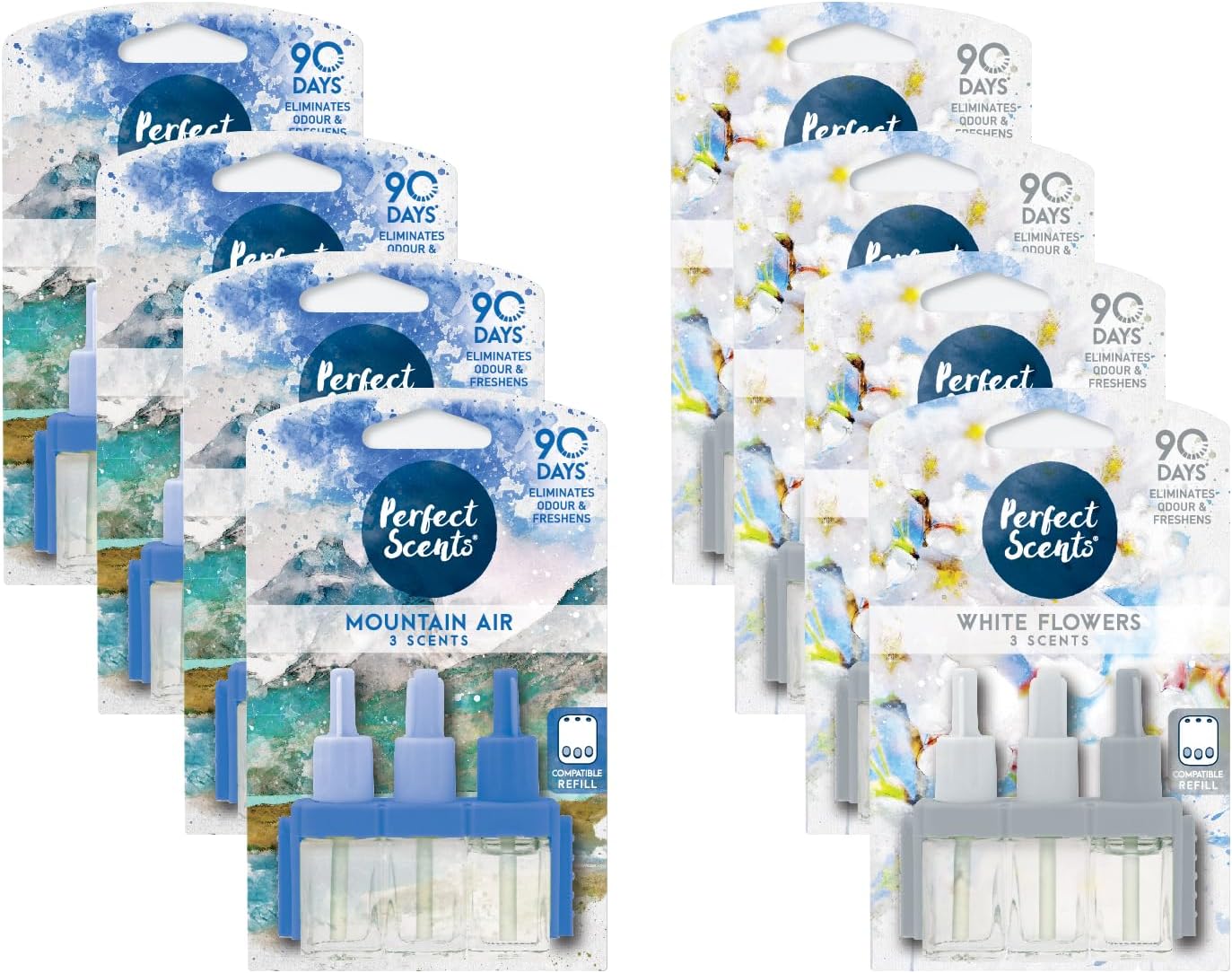 Perfect Scents 8 x 3 Scents Refill Air Freshener - Compatible with ...