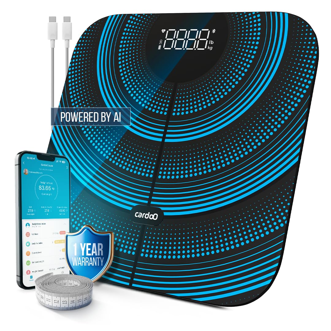 Cardoo Smart Scale – Powered by AI – Digital Scale with 19 Body ...