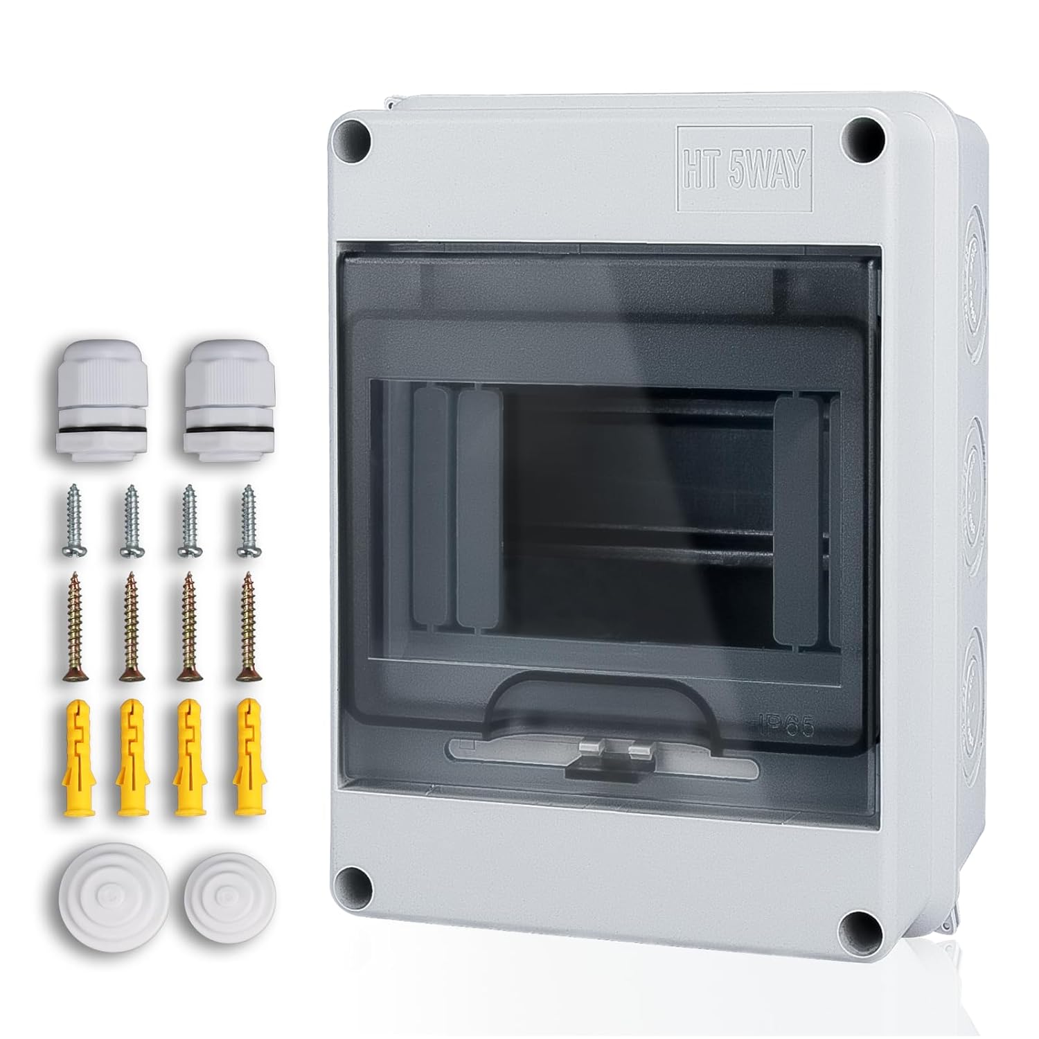 SHHEMU Circuit Breaker Box,IP65 Waterproof din Rail Box,ABS Transparent ...