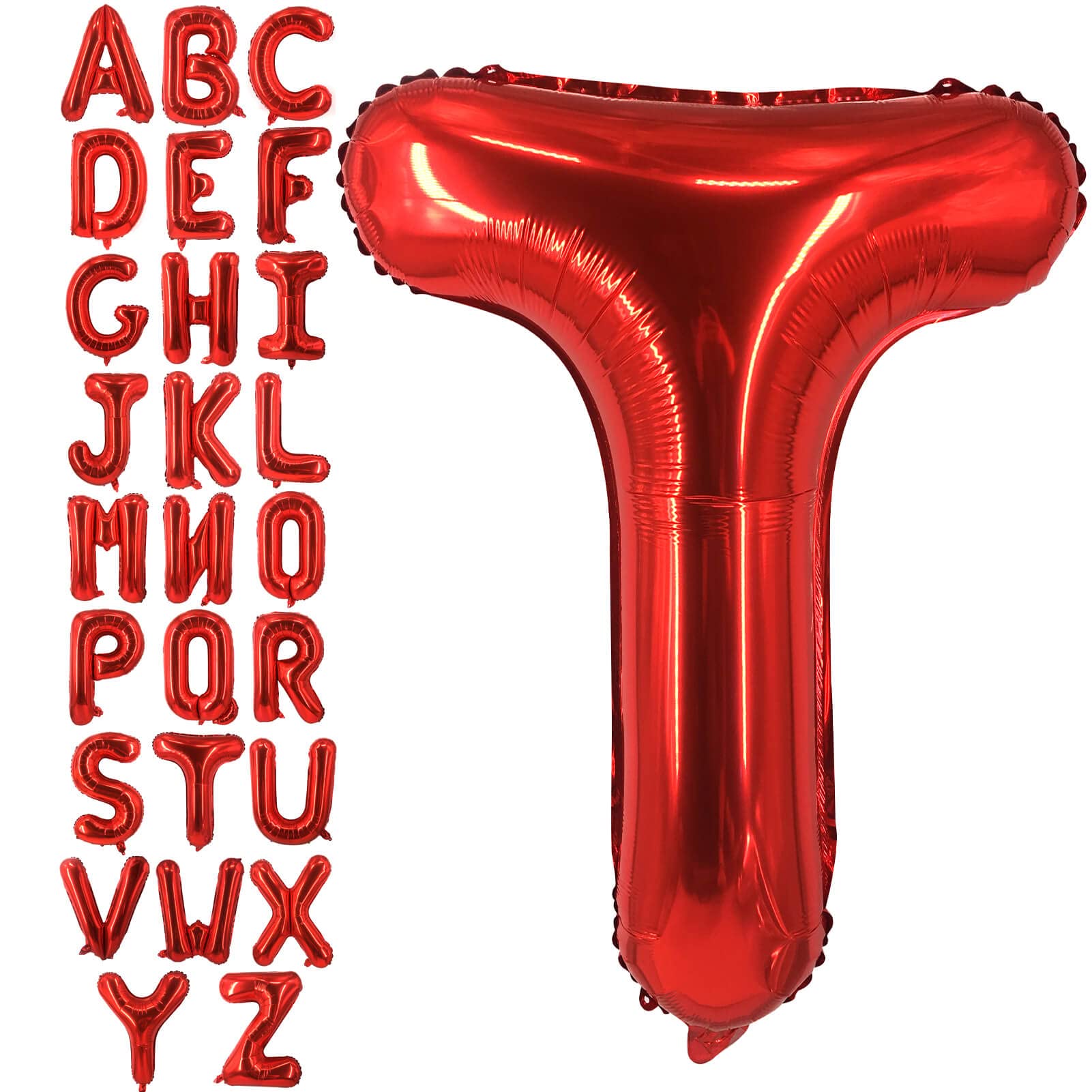 Amazon.com: Lovoir 40 Inch Large Red Letter T Balloons Big Size Jumbo ...