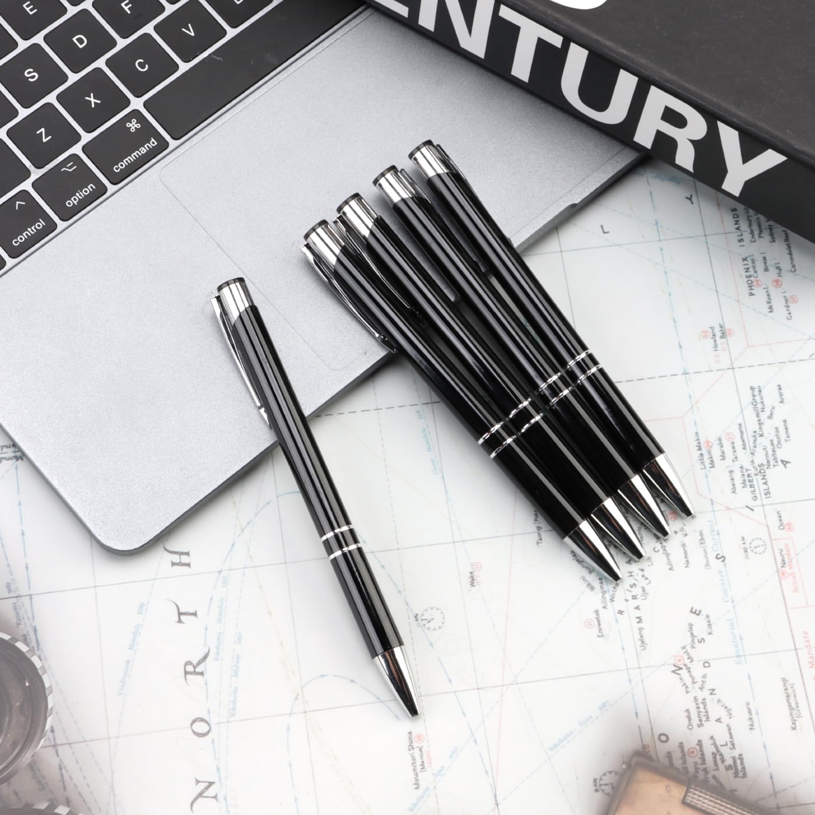 5Pc Black Ballpoint Pens, Ballpoint Pens Funny Pen, Retractable ...