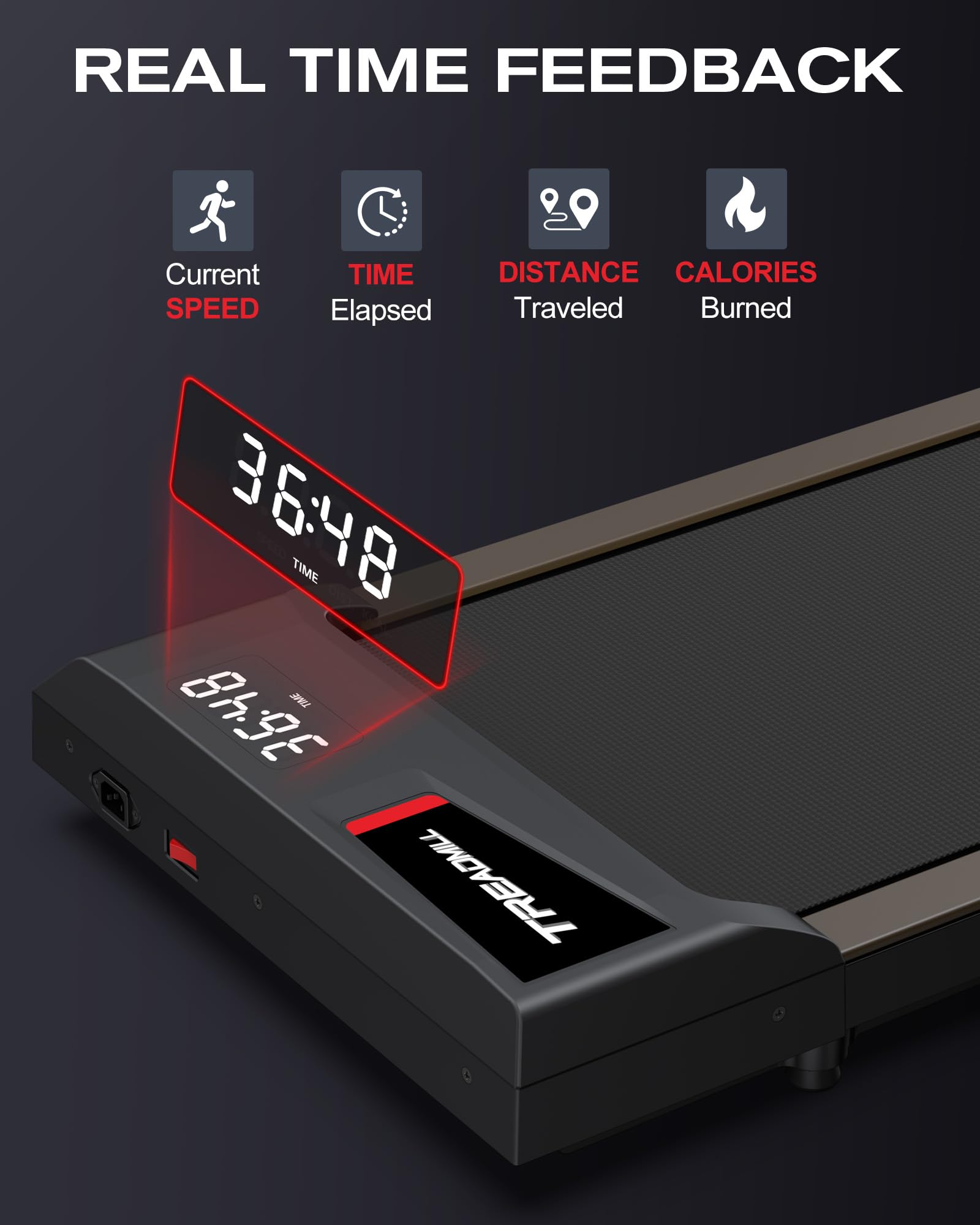 Snapklik.com : Adjustable 10% Incline Treadmills For Home, Walking Pad ...