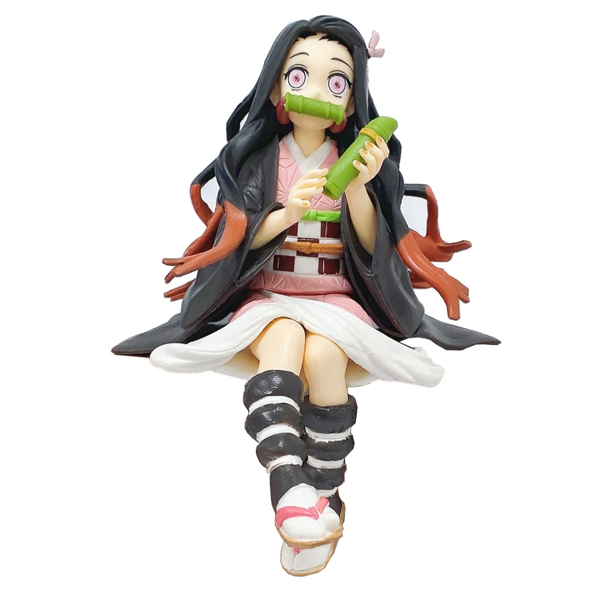 Demon Slayer Figure Eat Rice Balls Figures Pvc Model Toys | Desertcart ...