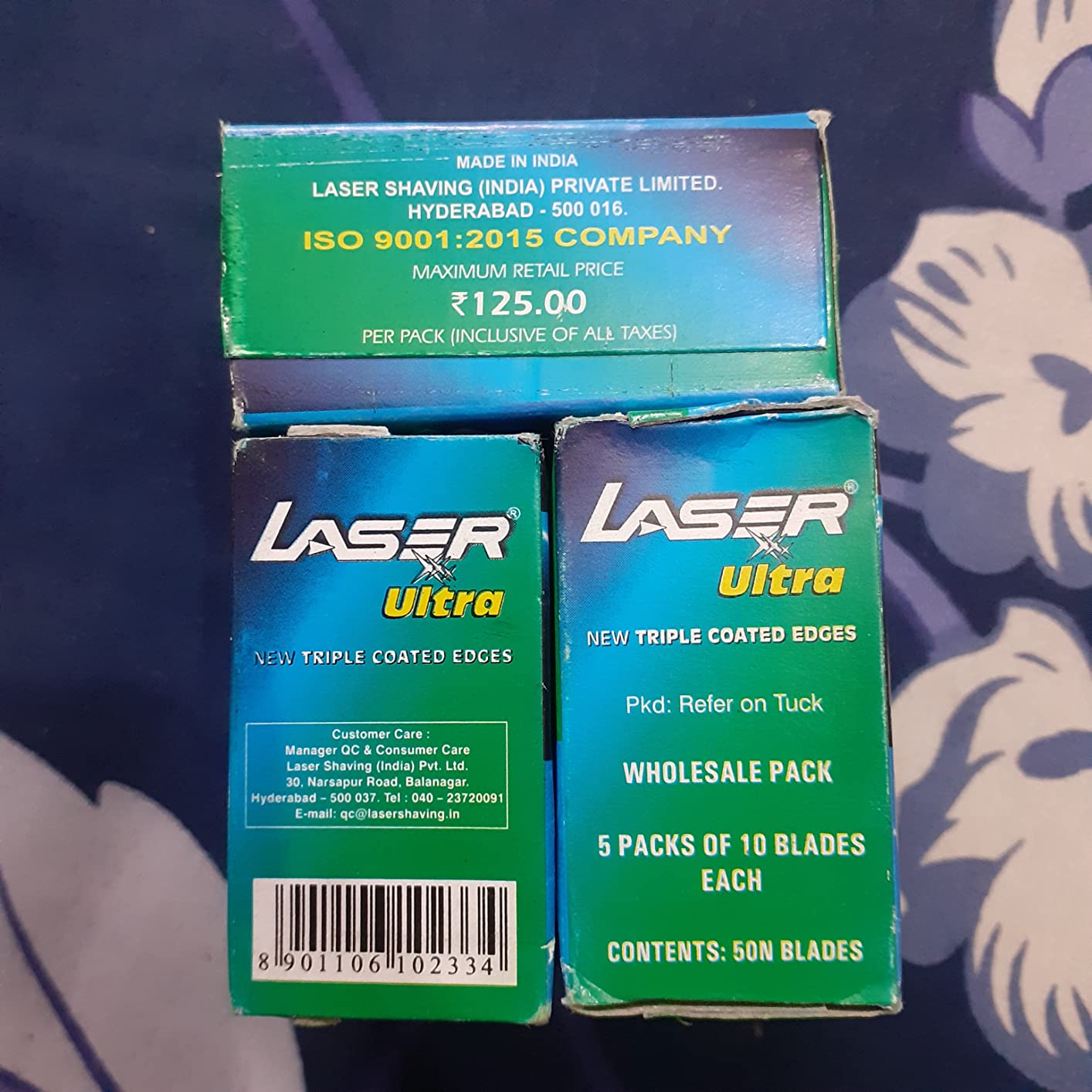 Buy Laser Shaving Men 50 Count Laser Ultra Double Edge Safety Razor ...