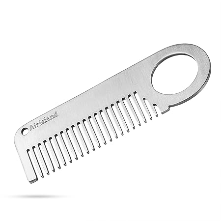 Amazon.com : Airisland Stainless Steel Keychain Comb Small Pocket Comb ...