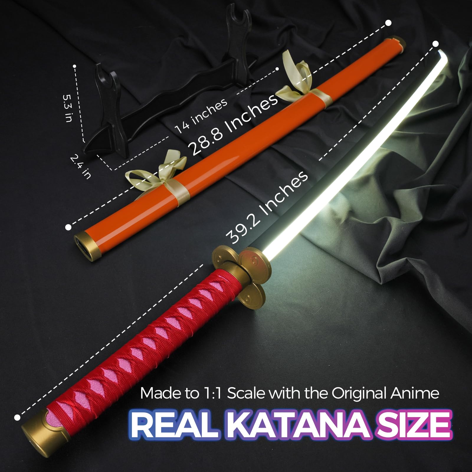 Snapklik.com : Zisu Light Up Sword - 40-Inch Light Saber Sword
