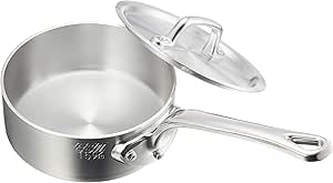 Amazon.com: EBM Aluminum S-Type Shallow Type Single Handle Pot, 5.9 inches (15 cm) : Home & Kitchen