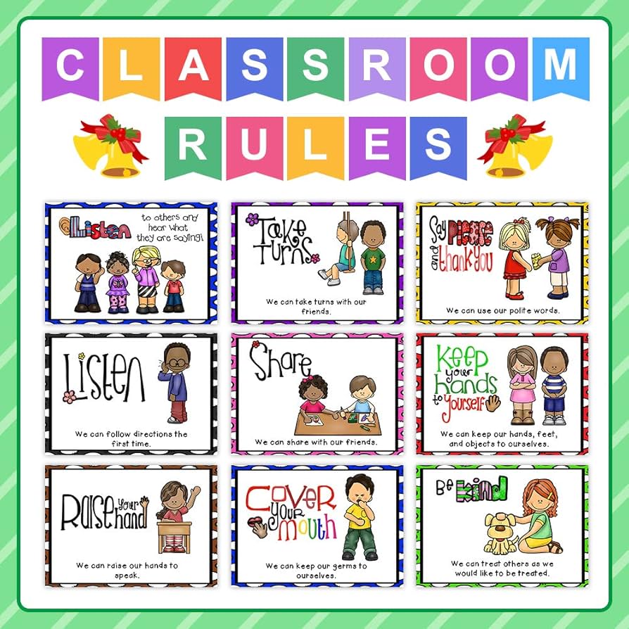 Tarjetas De Reglas De La Clase