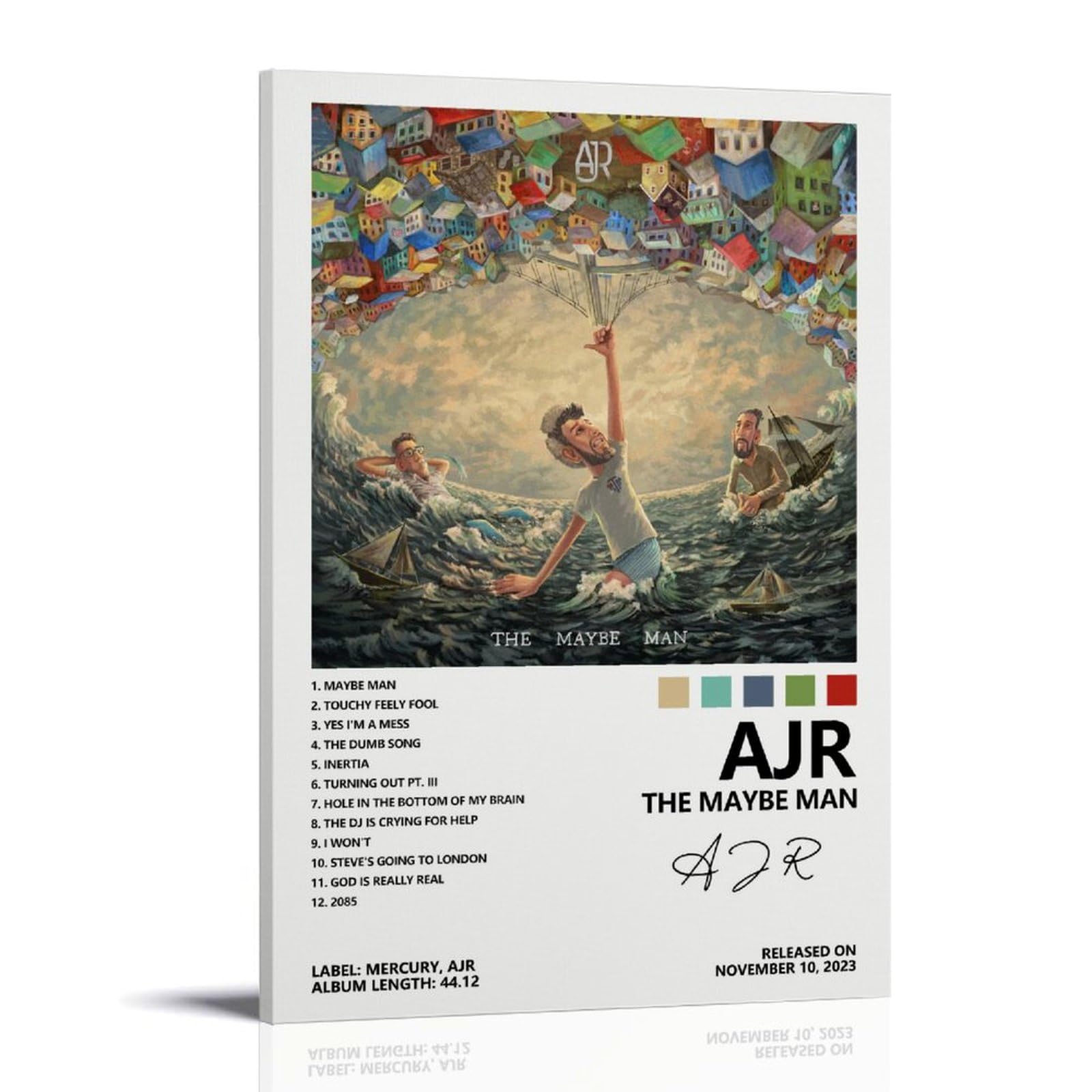Amazon.com: AJR Poster The Maybe Man Album Cover Poster for Bedroom ...