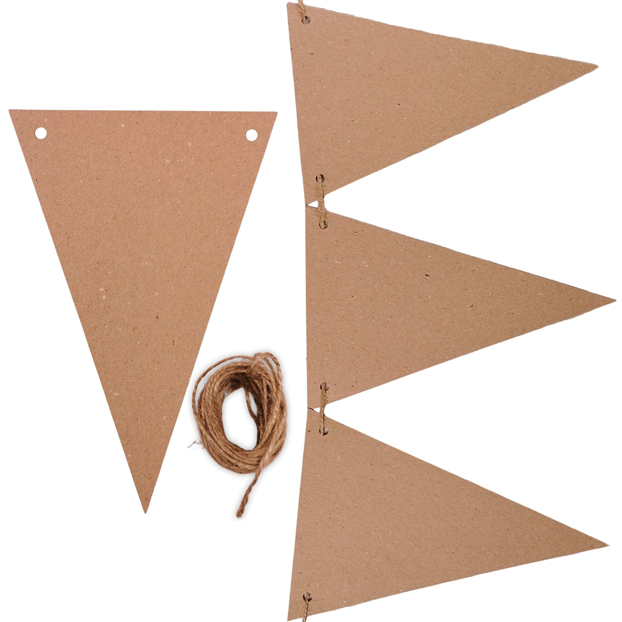 Buy BCreativetolearn 25 Kraft Card Bunting S With Jute String Make