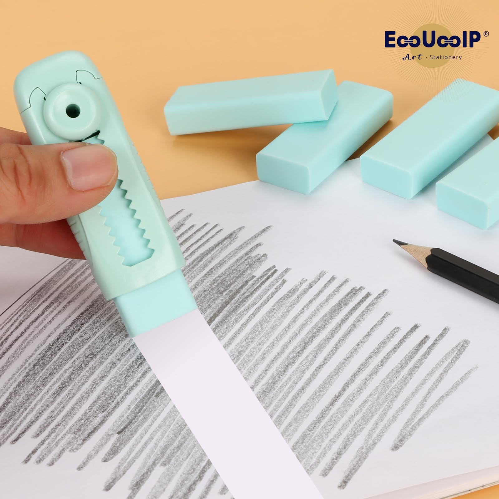 EooUooIP Sliding Retractable Eraser,Rubber material eraser,Special ...