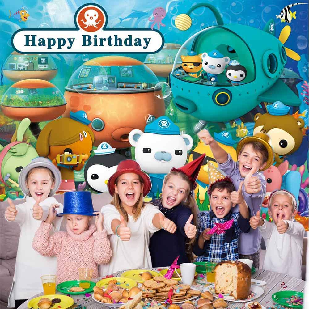 Buy Octonauts Backdrop Birthday Party Supplies Banner Underwater World ...