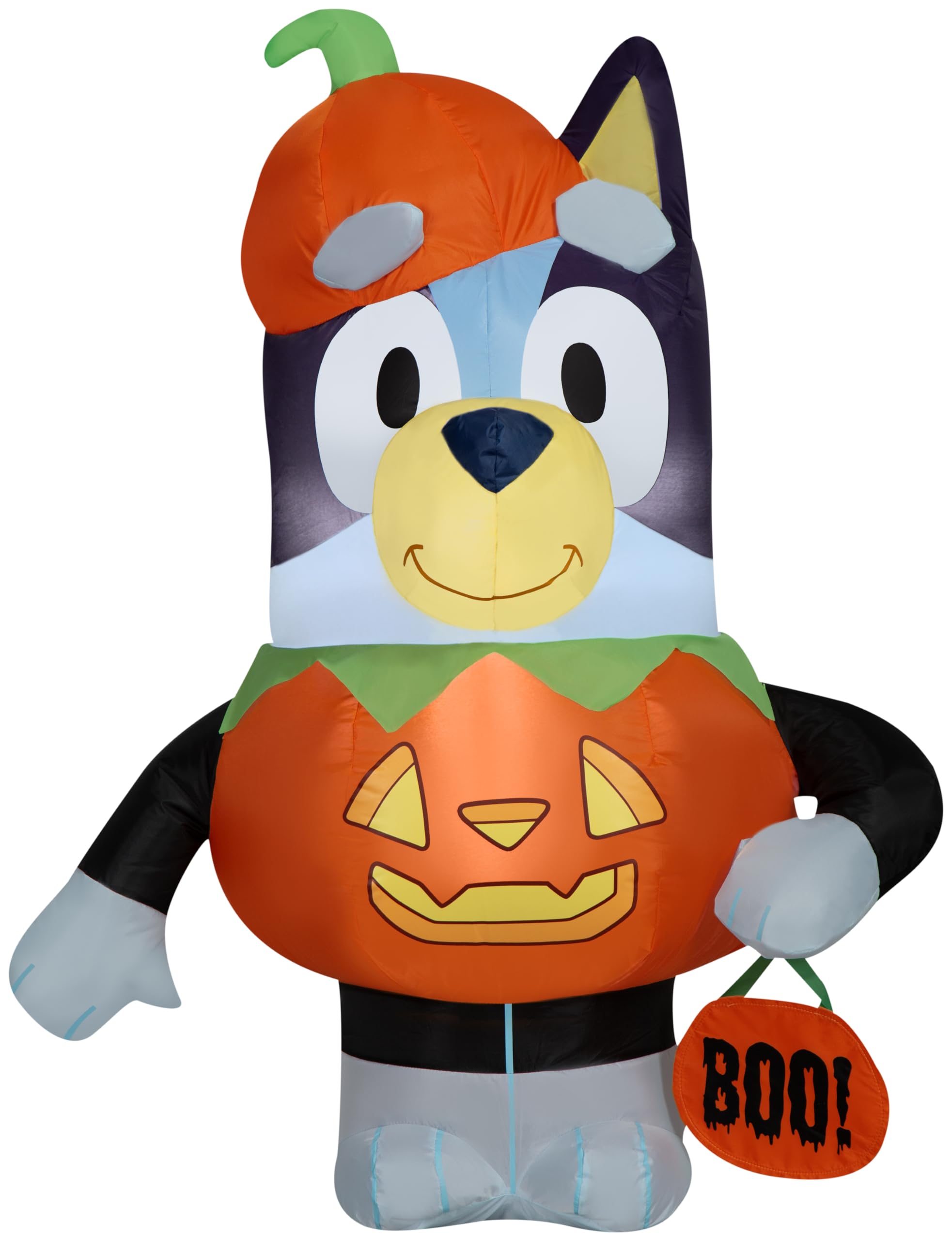 Amazon.com: Gemmy Halloween Inflatable Bluey in Jack O' Lantern Costume ...