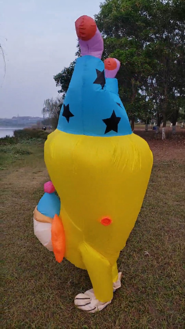 Watch inflatable Handstand clown costume Reality display on Amazon Live