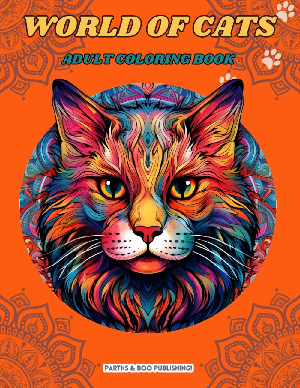 Amazon.com: World of Cats: Cat Coloring Book for Adults With 50 Unique ...