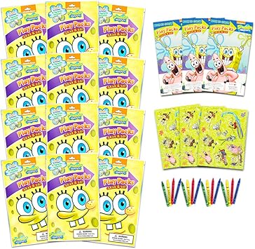 Amazon.com: Nickelodeon Spongebob Squarepants Party Favors Pack ...