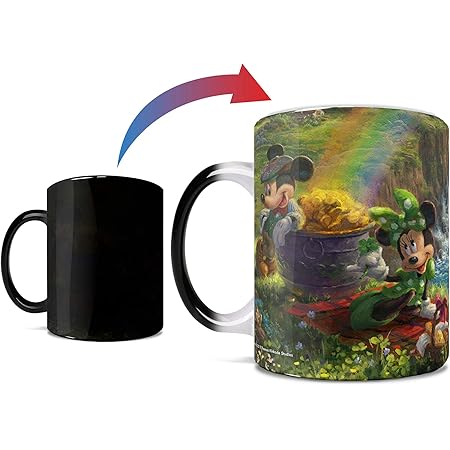 Amazon.com: Disney - Mickey and Minnie Mouse - Ireland - Thomas Kinkade - One 11 oz Morphing ...