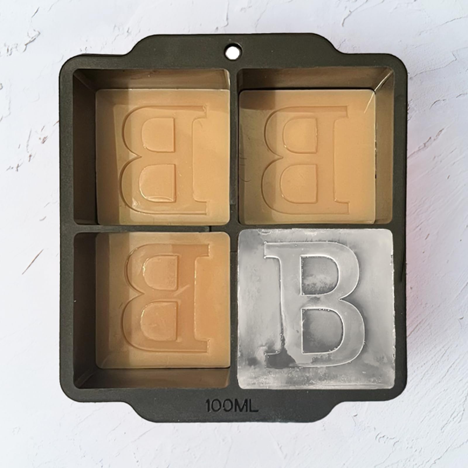 Amazon.com: Letter B Monogram Ice Cube Mold Custom Ice Cube Mold 2 Inch ...