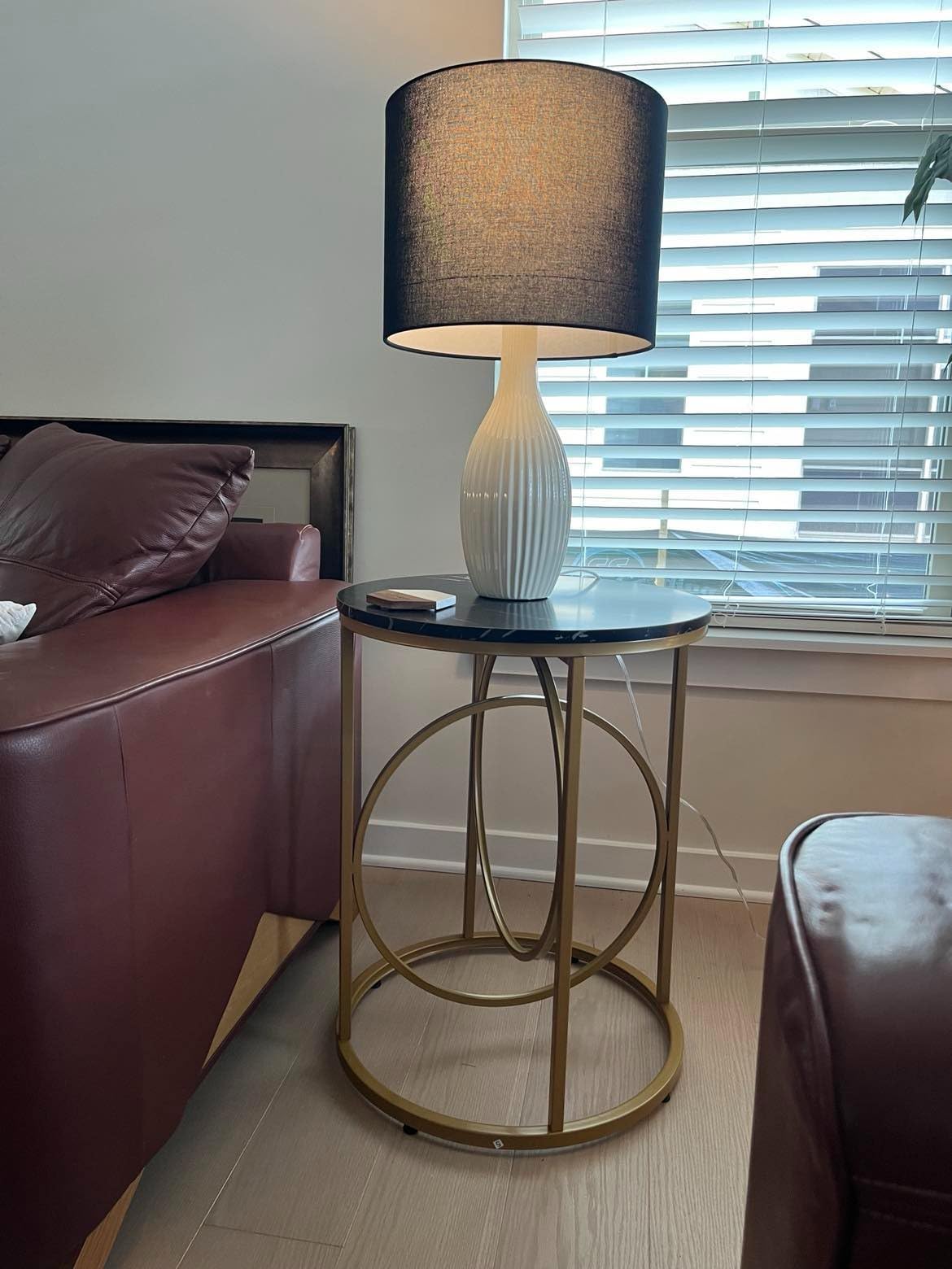 Amazon.com: Tribesigns Modern Round End Table Set of Two, 20”Sofa Side ...