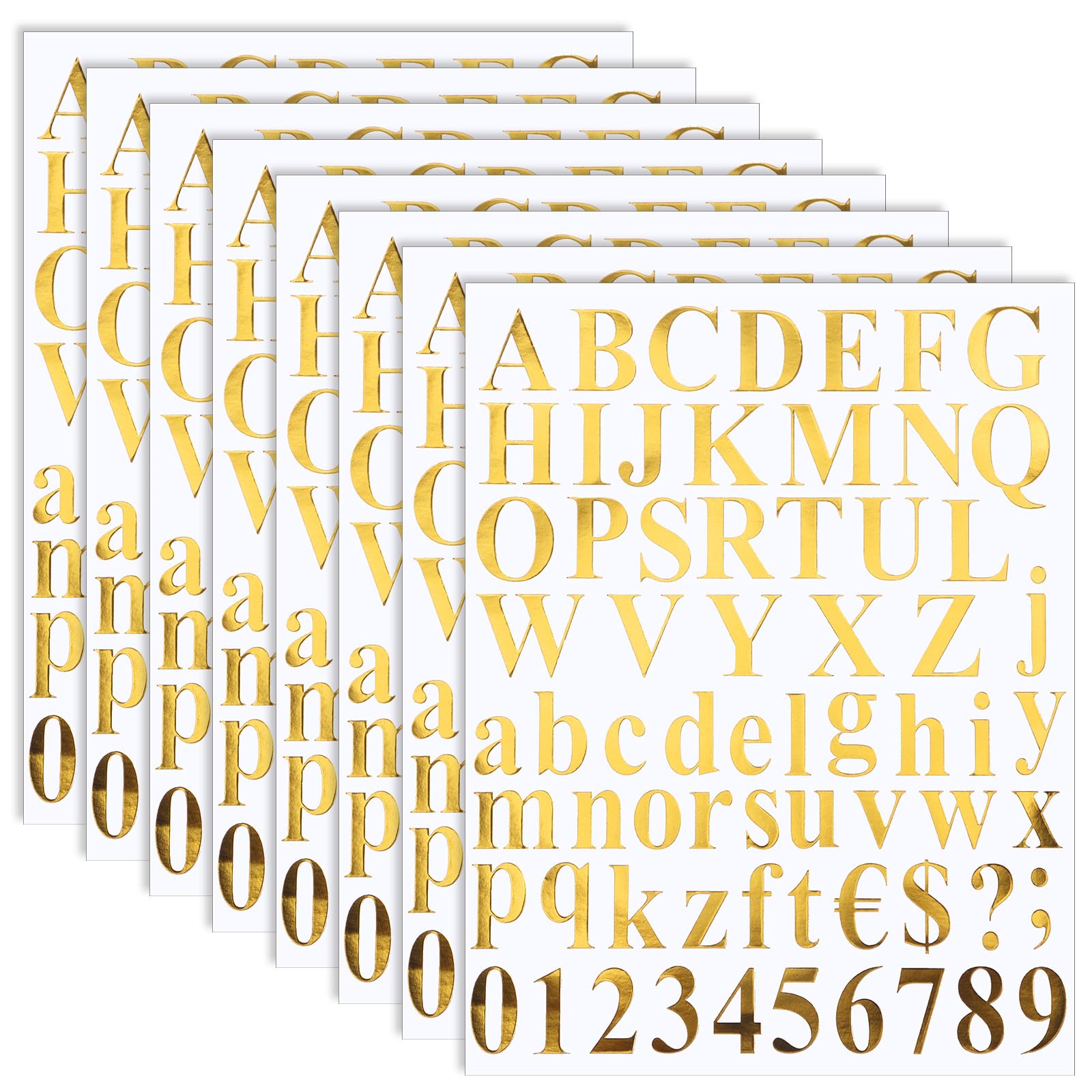 Snapklik.com : TaoBary 8 Sets 536 Pcs Vinyl Letter Number Stickers ...