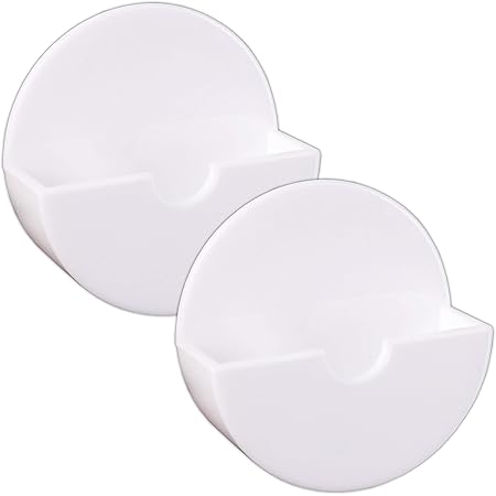 The Home Fusion Company Bath Kitchen White Sink Plug Holder Tidy Self ...