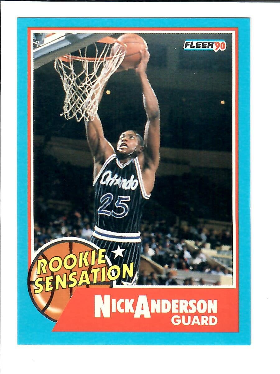 1990 Fleer Rookie Sensation #7 Nick Anderson Basketball Card.#53228 * 5 ...