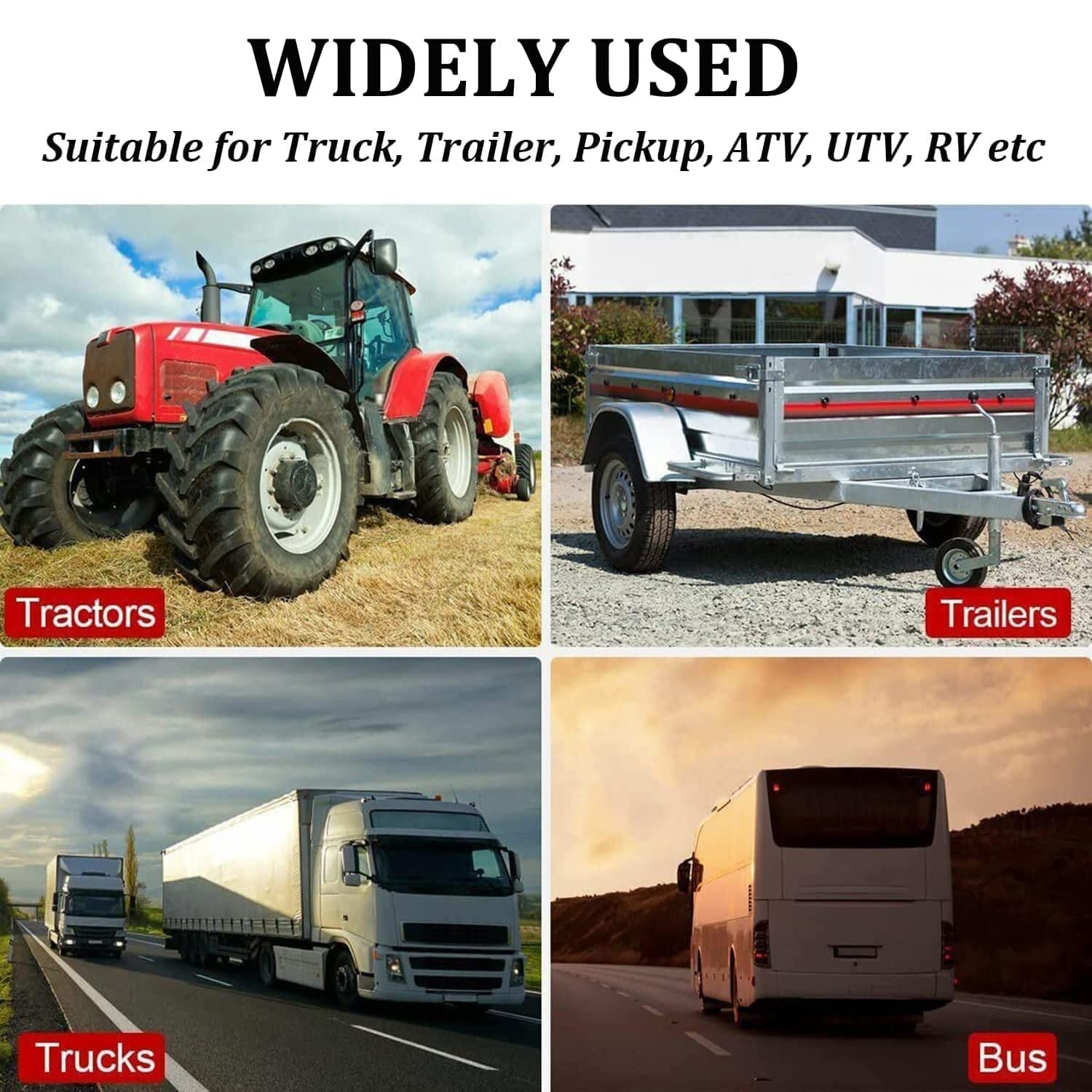 Snapklik.com : 10pack 12V Smoked Green LED Trailer Marker Lights 3.8 ...