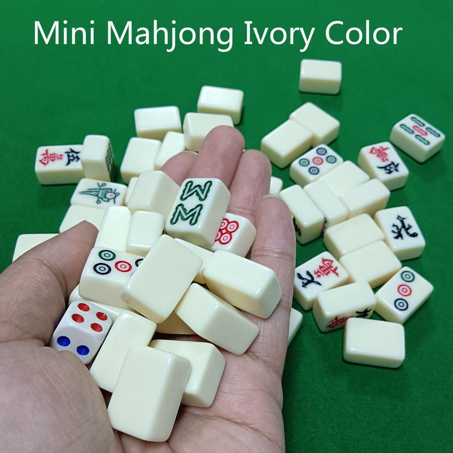 YINIUREN Portable Travel Mahjong Set with 144 Ivory Nepal | Ubuy