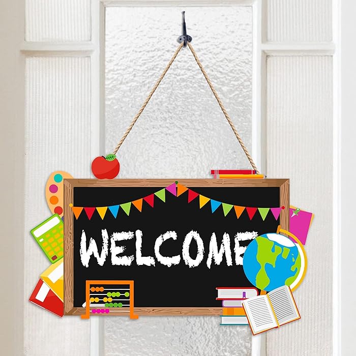 Buy Back To School Blackboard Welcome Door Sign Teacher Appreciation buy-back-to-school-blackboard-welcome-door-sign-teacher-appreciation