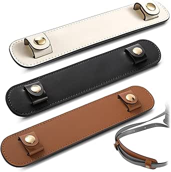Amazon.com: Realand 3Pcs Removable Leather Shoulder Strap Pad ...