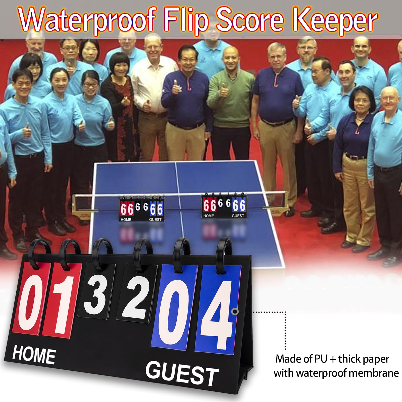 Snapklik.com : IVONNEY Flip Scoreboard Tabletop Score Flipper, Football ...