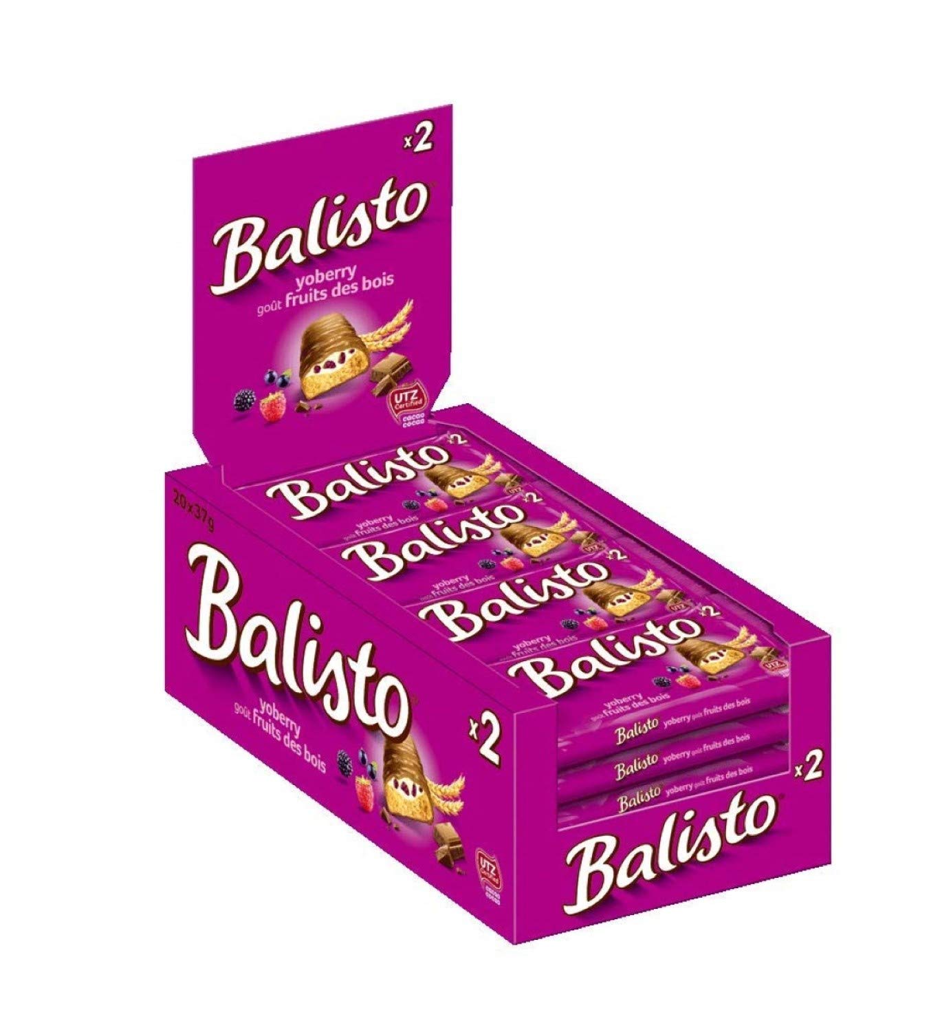 Amazon.com : Balisto Yogurt Berry Mix 37g (20-pack) : Grocery & Gourmet ...