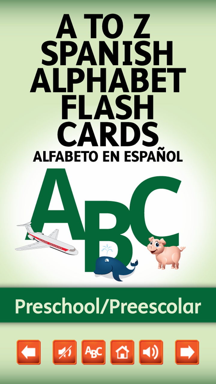 A To Z Spanish Alphabet Flash Cards - App on Amazon Appstore