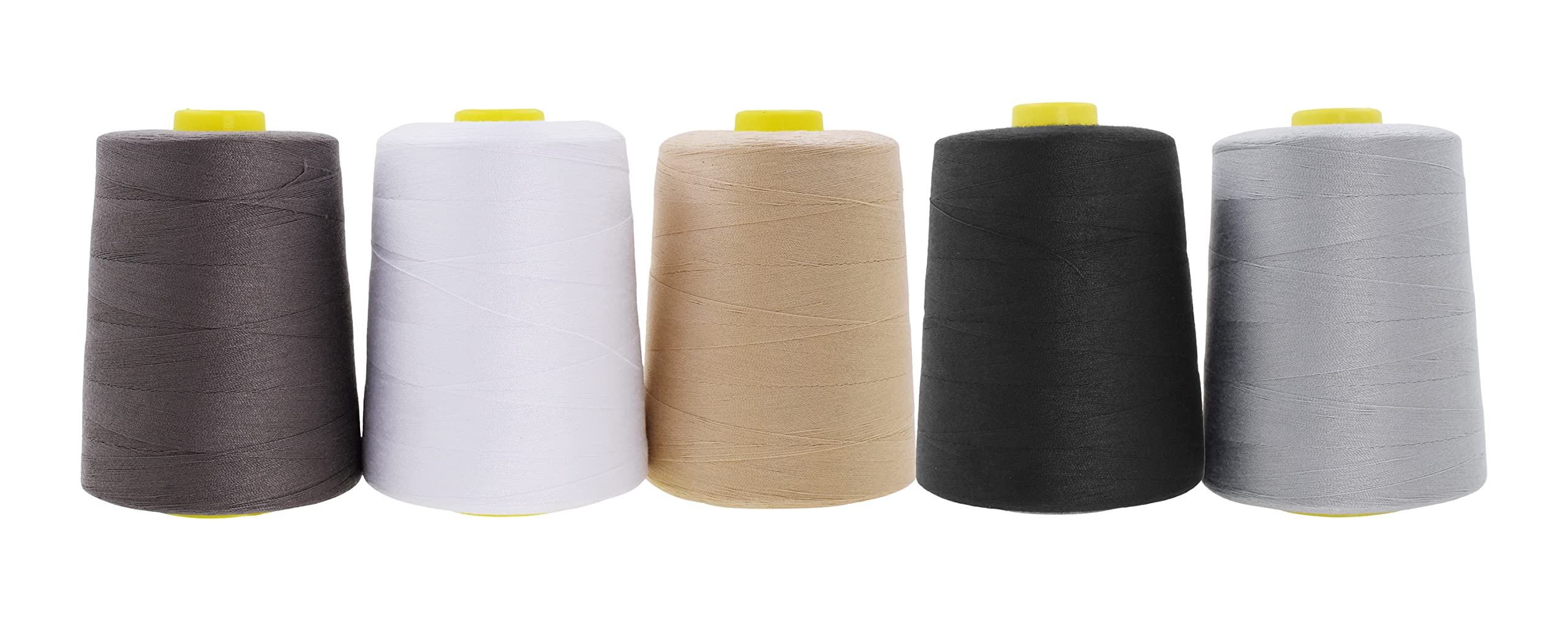 Snapklik.com : All Purpose Sewing Thread Spools - Neutral Serger Thread ...
