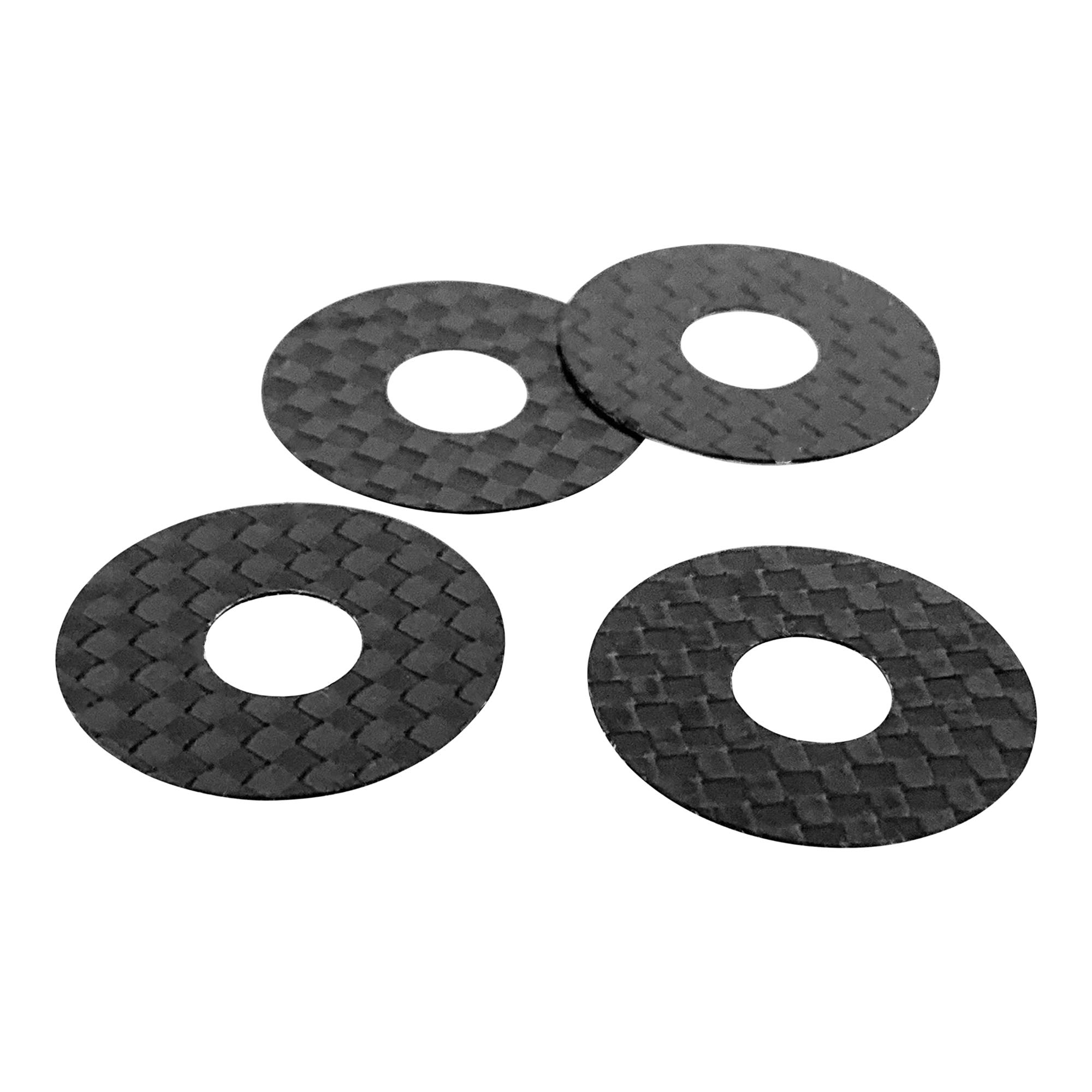 Amazon.com: 1UP Racing 10404 Carbon Fiber Body Washers Adhesive Backed ...