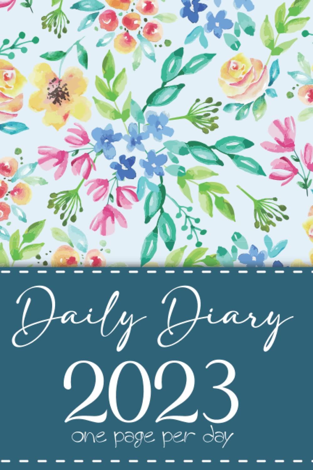 Amazon.com: 2023 Daily Diary One Page Per Day: Vintage Elegant Flower ...