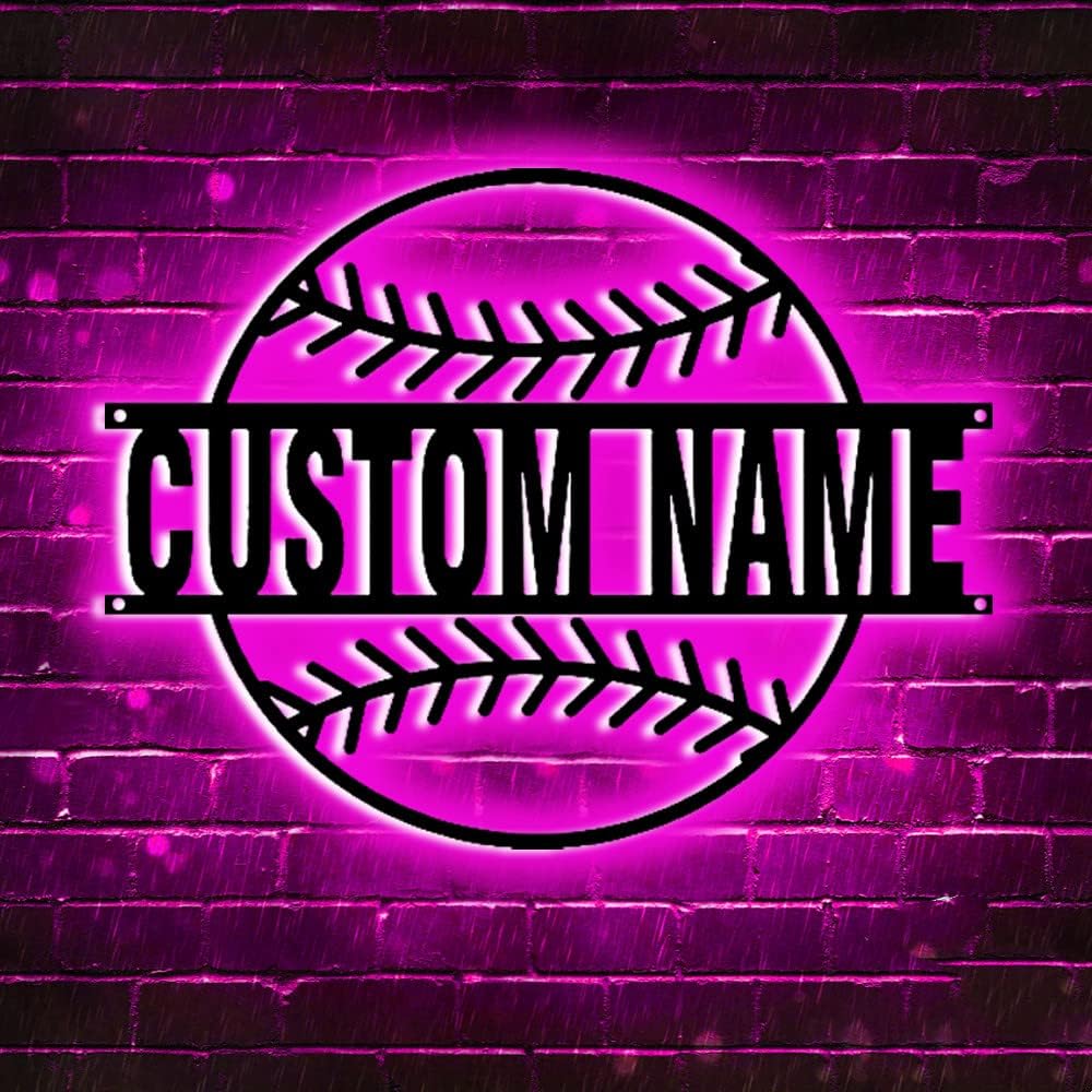Personalized Name Wooden baseball Sign, Custom baseball Gift, baseball ...