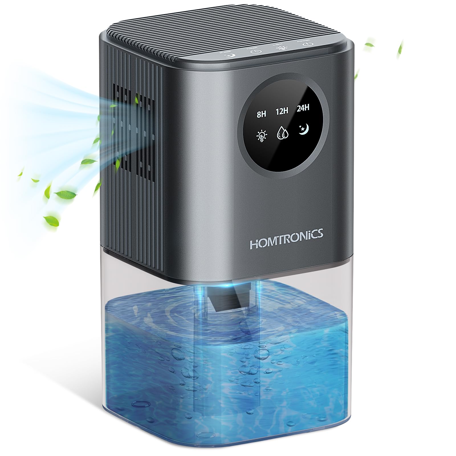 Dehumidifiers for Home, Homtronics 60 OZ/ 350 Sq.Ft Smart Dehumidifiers ...