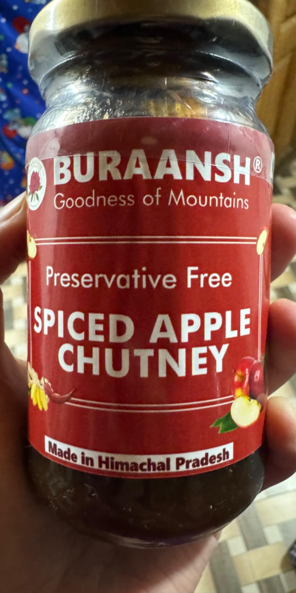 BURAANSH Apple Chutney - Pack of 1 | 420g Glass Bottle | 100% Natural ...